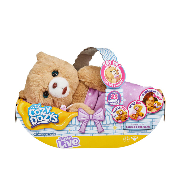 Little Live Pets Cozy Dozy Cubbles Bear С более чем 25 видами звукового ...