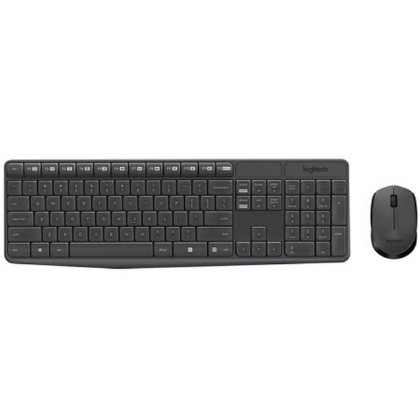 Logitech Комплект игровая мышь + клавиатура беспроводная Wireless Combo ...