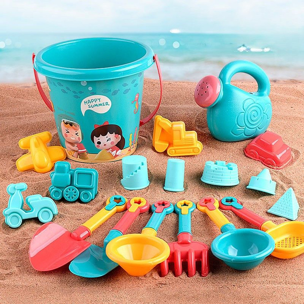 Набор для песочницы из 18 предметов детский игрушки и формочки в ...