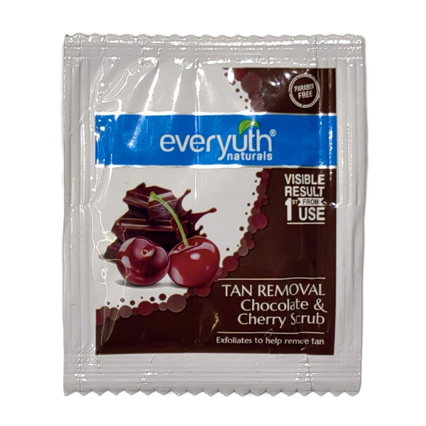 Tan Removal CHOCOLATE & CHERRY Scrub, Everyuth Naturals (ШОКОЛАД И ...