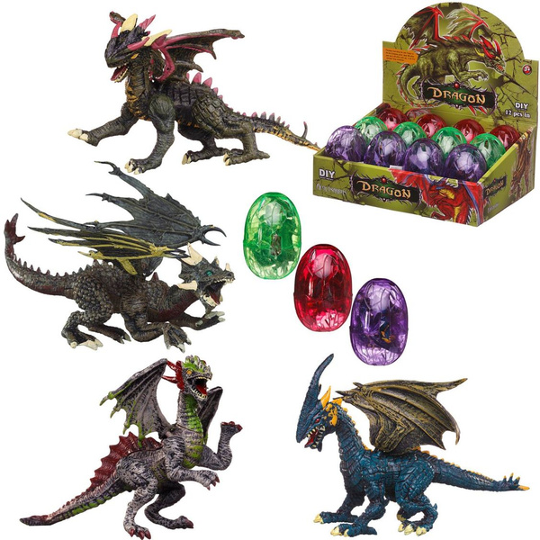 Фигурка Junfa Дракон в яйце, 12 штук в дисплее - купить с доставкой по выгодным ценам в интернет ...
