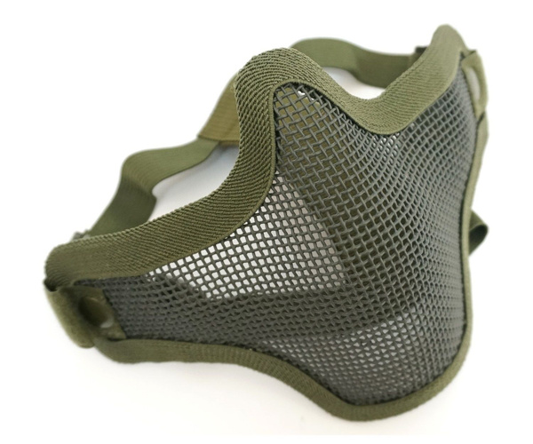 Маска-сетка с 2-мя ремешками на ниж. часть лица Green - купить с ...