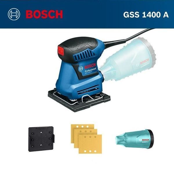 BOSCH GSS 1400 A Профессиональная бортовая шлифовальная машина, тяжелый ...