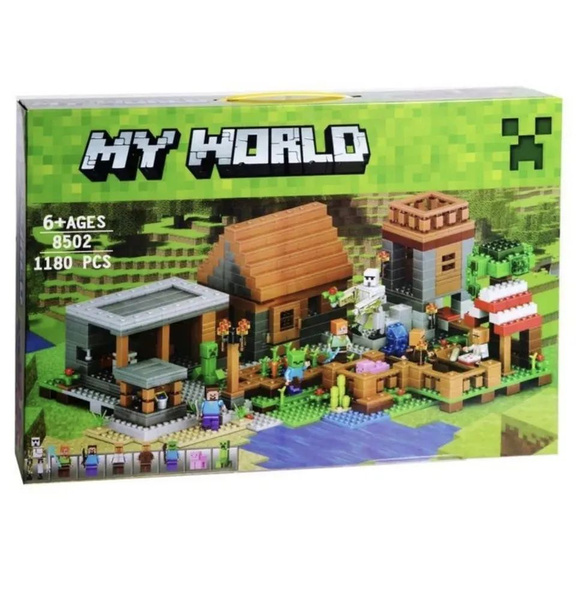 Конструктор Майнкрафт Большая деревня жителей, Minecraft 8502, 1180 ...