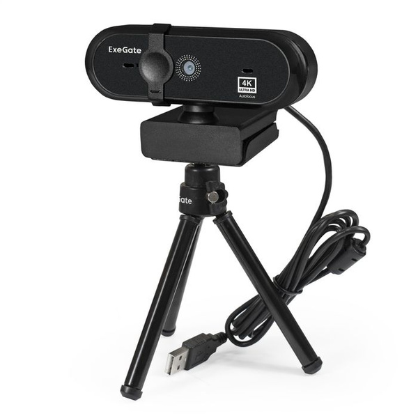 Веб камера для ПК ExeGate Stream HD 4000 4K UHD T-Tripod (EX287383RUS ...