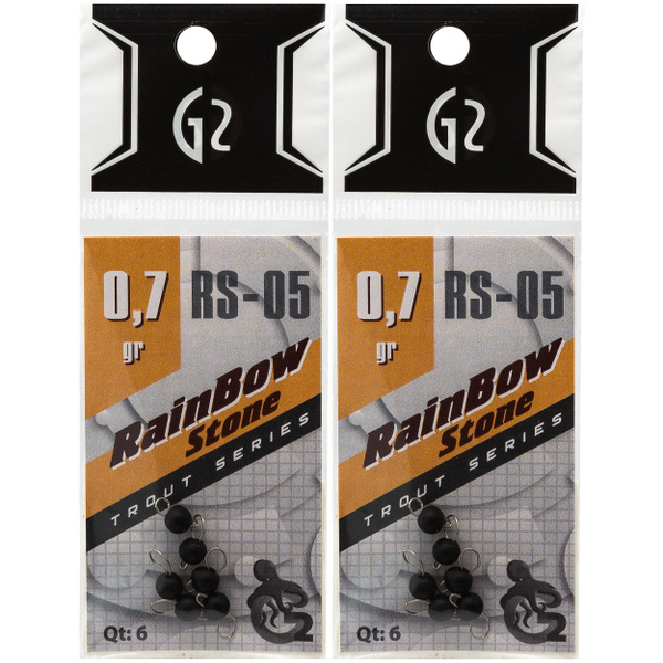 Вольфрамовые чебурашки для микроджига G2 Rainbow Stone 0.7 гр (12 шт ...