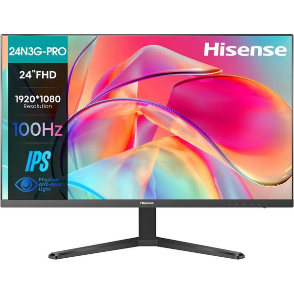 Монитор Hisense 23.8" 24N3G-PRO Black (IPS, 1920x1080, D-sub+HDMI, 5 ms ...