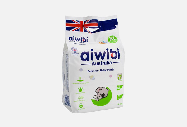 Трусики-подгузники 12-17кг Aiwibi Australia Premium XL, 9 мл - купить с ...