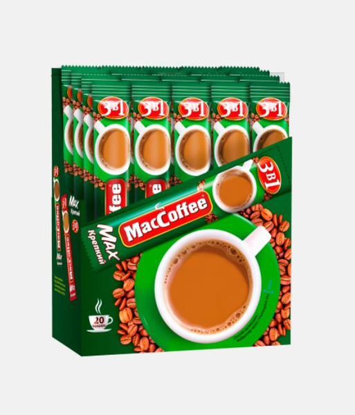 Кофейный напиток МасСoffee Max 3в1 Классик, 20 шт по 16 грамм - купить ...