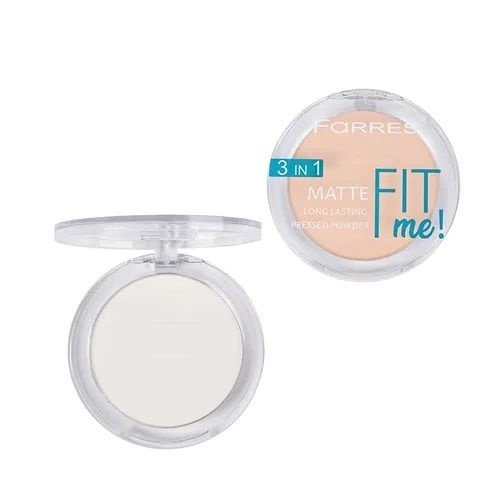 Пудра FARRES "Fit Me", 3 в 1, компактная, тон Топленое молоко (3031-02 ...