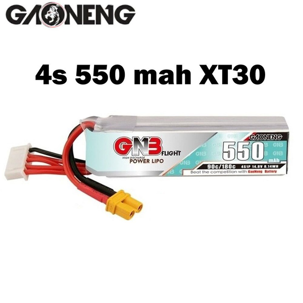 Аккумулятор Lipo GNB 4S 14,8 в 550 мАч 90C разъем XT-30 для Fpv - купить с доставкой по выгодным ...