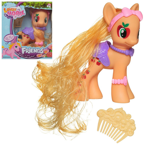 Пони желтая Junfa с расческой - купить с доставкой по выгодным ценам в интернет-магазине OZON ...