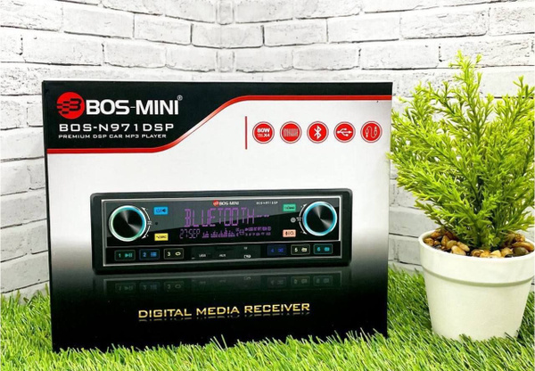 Автомагнитола процессорная Bos Mini N971 DSP Bluetooth AUX USB DSP 4x80 ...