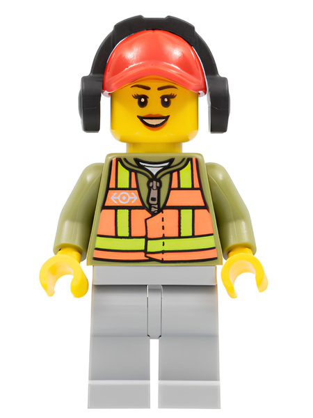 Минифигурка Lego Light Orange Safety Vest trn236 U - купить с доставкой ...