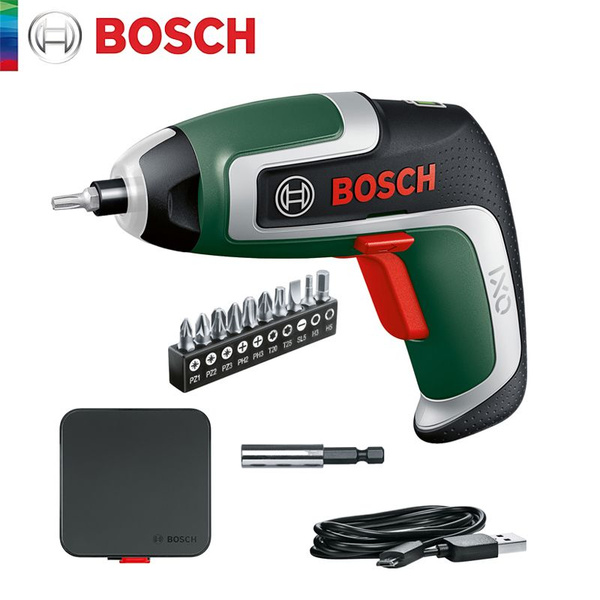 Bosch IXO 7 Electric Screwdriver, 3.6V Rechargeable, С 10 отвертками ...