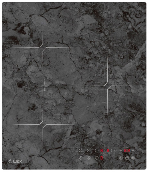 Встраиваемая индукционная варочная панель LEX EVI 430 F DS купить по ...