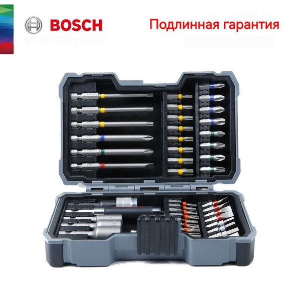 Электрическая отвертка Bosch Rainbow magic box, 43 штуки - купить с ...