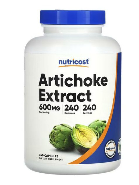 Экстракт артишока, 600 мг, 240 капсул , Nutricost - купить с доставкой ...