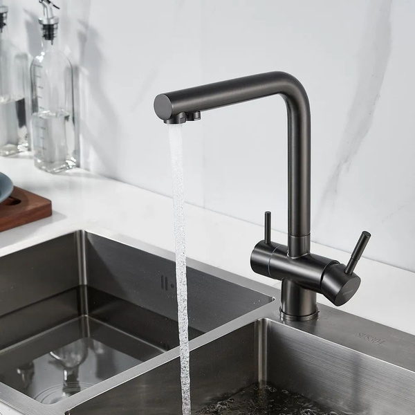 SHEVANIK" Смеситель для фильтра, графит S468T купить на OZON по низкой ...