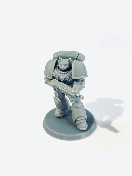 Игровая миниатюра Cat Primaris Space Marine 40K №2 (Кот Prime Space ...