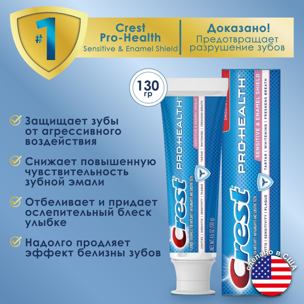 Зубная паста Crest Pro-Health Sensitive & Enamel Shield 121гр - купить ...