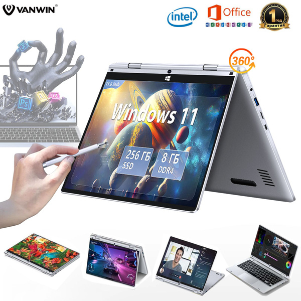 Ноутбук VANWIN laptop Intel Celeron N4020 8 ГБ 8 ГБ, серебристый купить c доставкой на OZON по ...