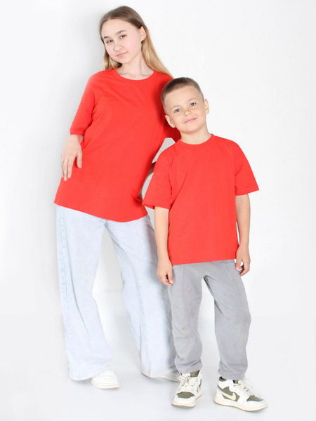 Футболка STELLA MODA, размер 164, цвет красный, 100% Хлопок - купить по выгодной цене в интернет ...