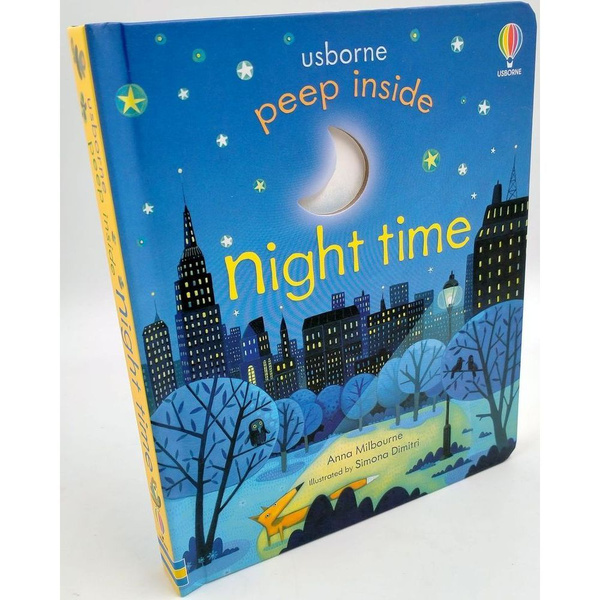 Usborne Peep Inside Night-Time Board Book "загляни в ночь" детская ...