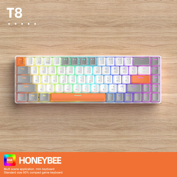Игровая клавиатура беспроводная Free Wolf T8, (Cherry MX Brown ...