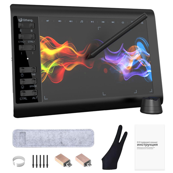 Графический планшет GTHANG, A4, Android, Windows, 8192 уровня, черный купить c доставкой на OZON ...