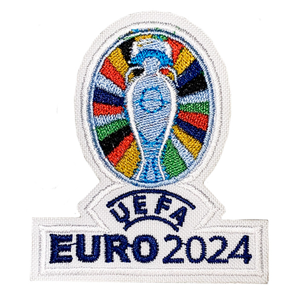 Нашивка, шеврон, патч (patch) на липучке UEFA EURO 2024, размер 9*8 см ...