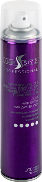 Лак для укладки волос HAIR STYLE Эффект памяти и термозащита ...