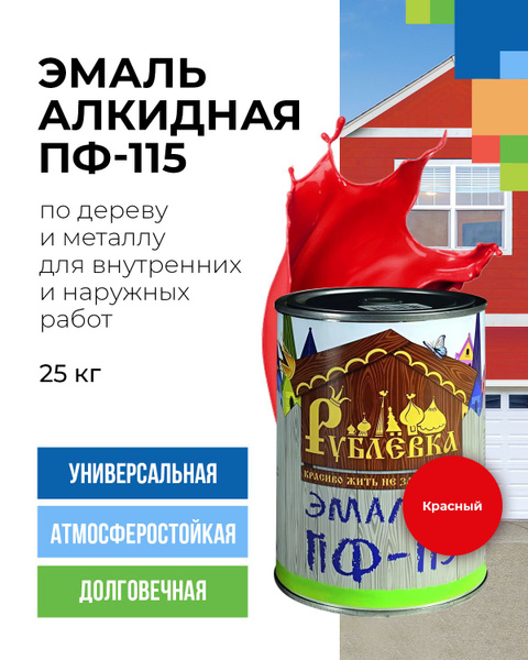 Характеристики Универсальная Алкидная эмаль по дереву и металлу для ...