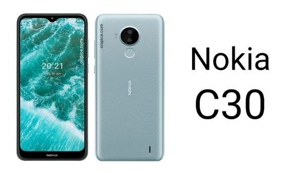 Мобильный телефон Смартфон Nokia C30 2/32 ГБ, Dual nano SIM, голубой ...