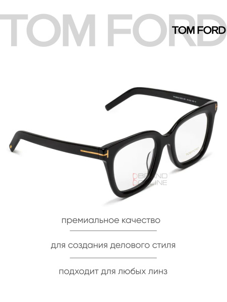 Оправа женская, Tom Ford, линзы прозрачные, TF5880-B/001/51-22-140 ...