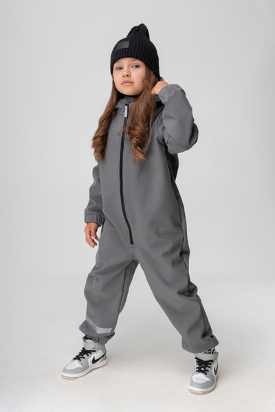 Комбинезон утепленный Мальчики, Девочки BODO, размер 122, 128, рост 122-128 серый Демисезон ...