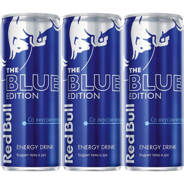 Энергетический напиток Red Bull Blue Edition газированный ...