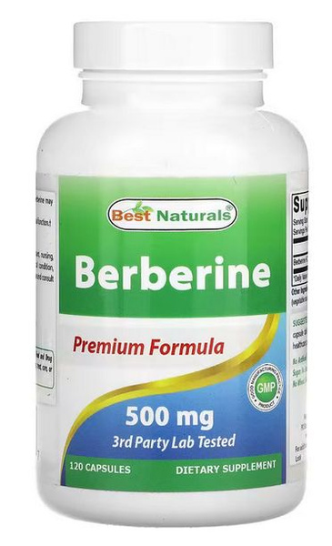 Берберин, 500 мг, 120 капсул ,Best Naturals купить на OZON по низкой ...