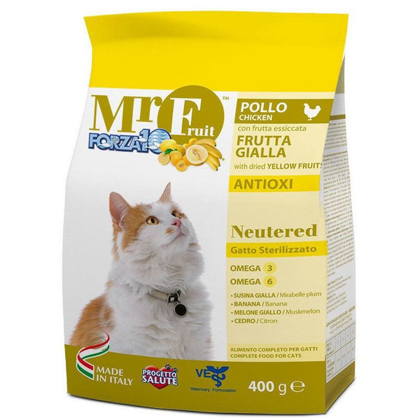 Forza10 Cat Mr.Fruit Neutered сухой корм для взрослых кастрированных котов и стерилизованных ...