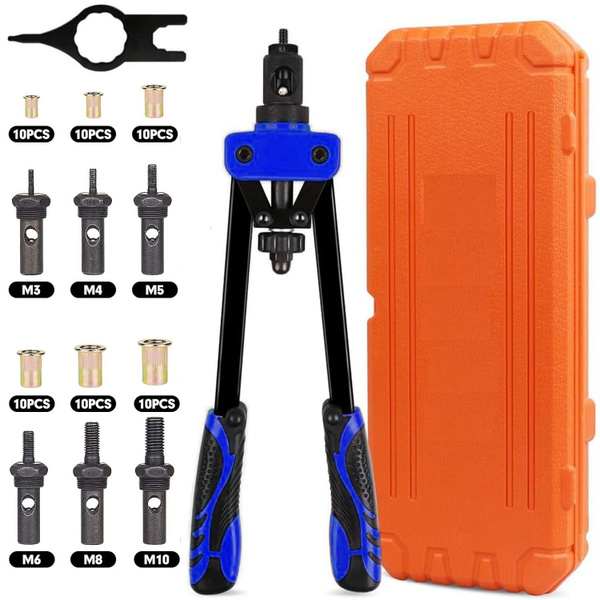 заклепочник гайки Пистолет для установки гаек метрической формы с 60шт заклепочными гайками M3 ...