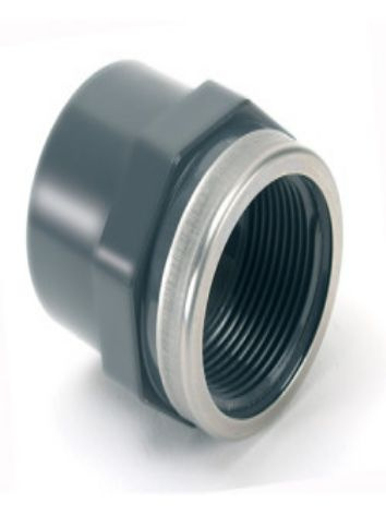 Муфта с металлическим кольцом d20 1/2" PVC-U PN16 COMER, Италия ...
