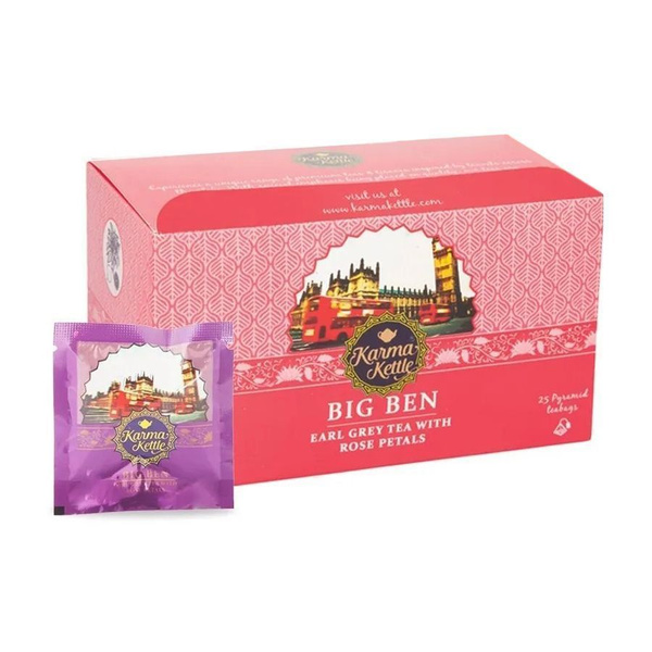 Чай Эрл Грей с лепестками Роз (25 пак, 2 г), Big Ben, Karma Kettle ...