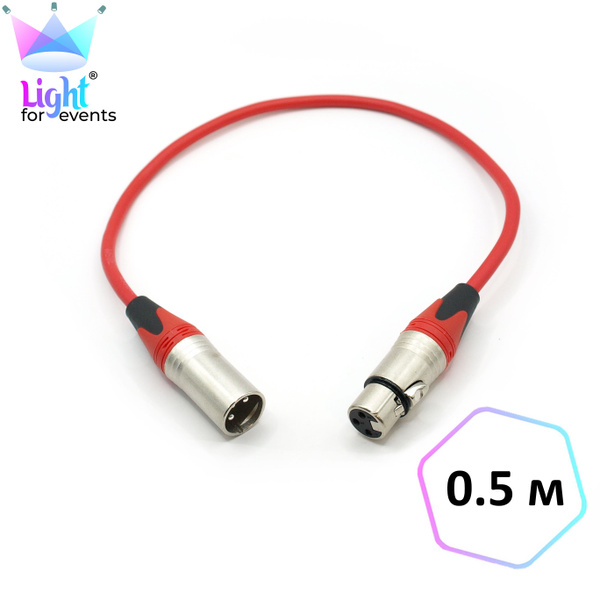 Кабель XLR Light for events для микрофона XLR-XLR, балансный, черный ...