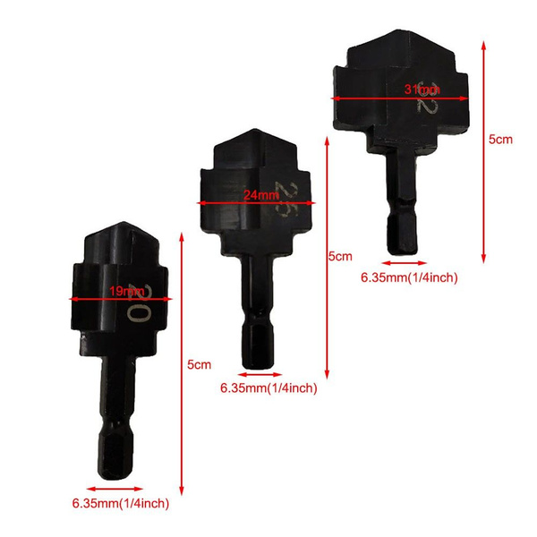 OZ-BDOT-1/3 шт. шестигранный хвостовик PPR сверло для расширения водопроводных труб дрель ...