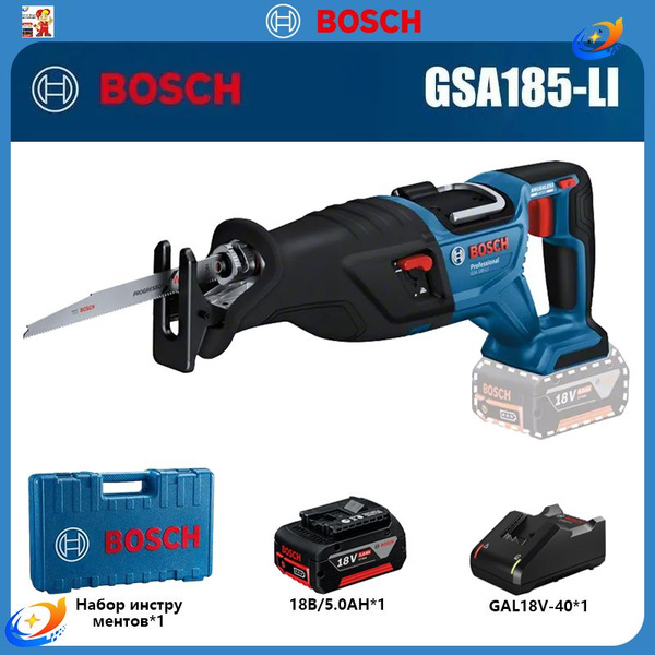 Инструменты Bosch GSA 185-Li Solo+18B/5.0ah*1+Зарядное устройство ...