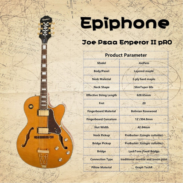 Электрогитара EPIPHONE Joe Pass Emperor II Pro (Gibson Авторизованный ...
