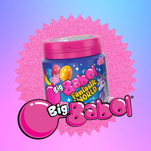Big Babol Fantastic World жвачка Unicorn Eggs яйца единорога 90г, Chupa ...