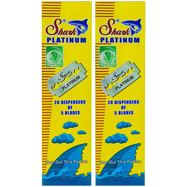 SHARK PLATINUM двухсторонние кассеты для бритвенных лезвий 200 шт - купить с доставкой по ...