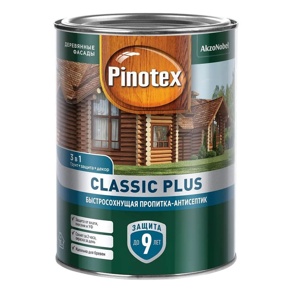 Pinotex Classic Plus/Пинотекс Классик Плюс, 2.5л, цвет Бесцветный ...