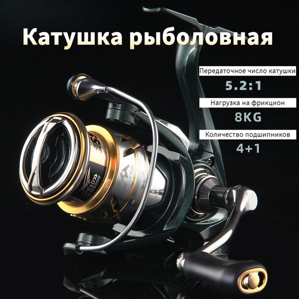 Катушка HAUT TON SS, Безынерционная, 1500, Передний + Задний фрикцион ...